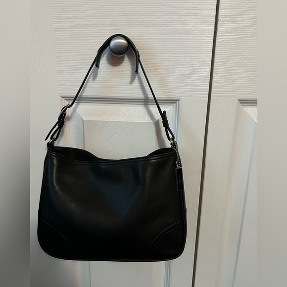 Coach | Bags | Coach Small Black Button Close Purse Like New | Poshmark